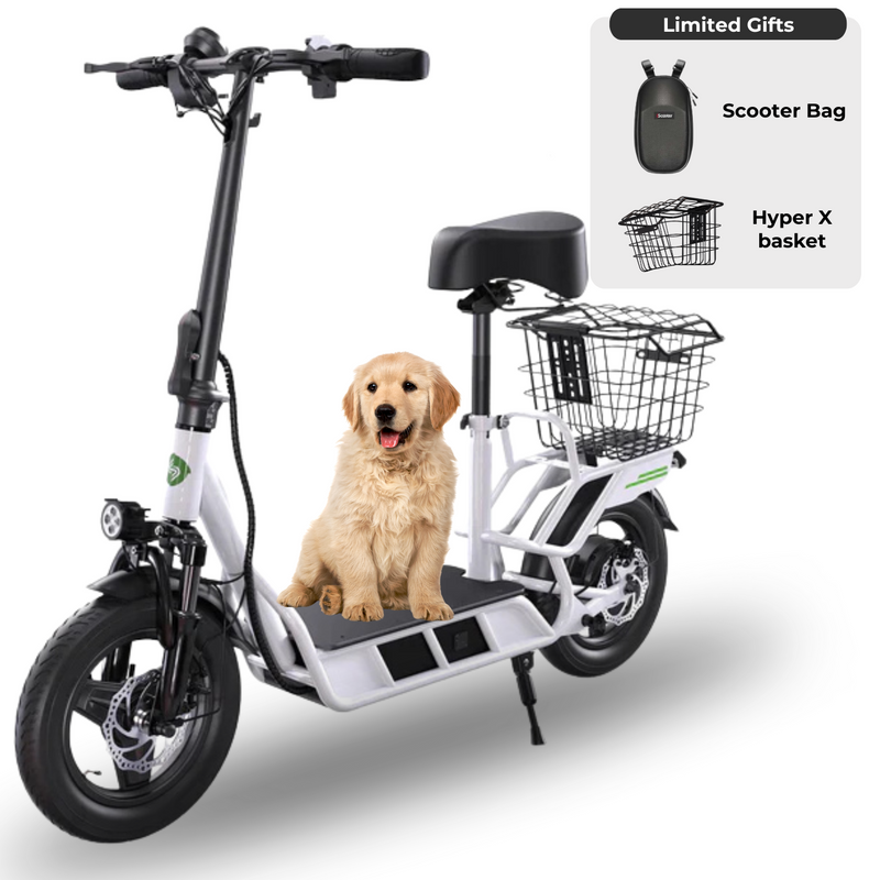 isinwheel Hyper X Electric Scooter with Seat & Basket 700W – iSinwheel